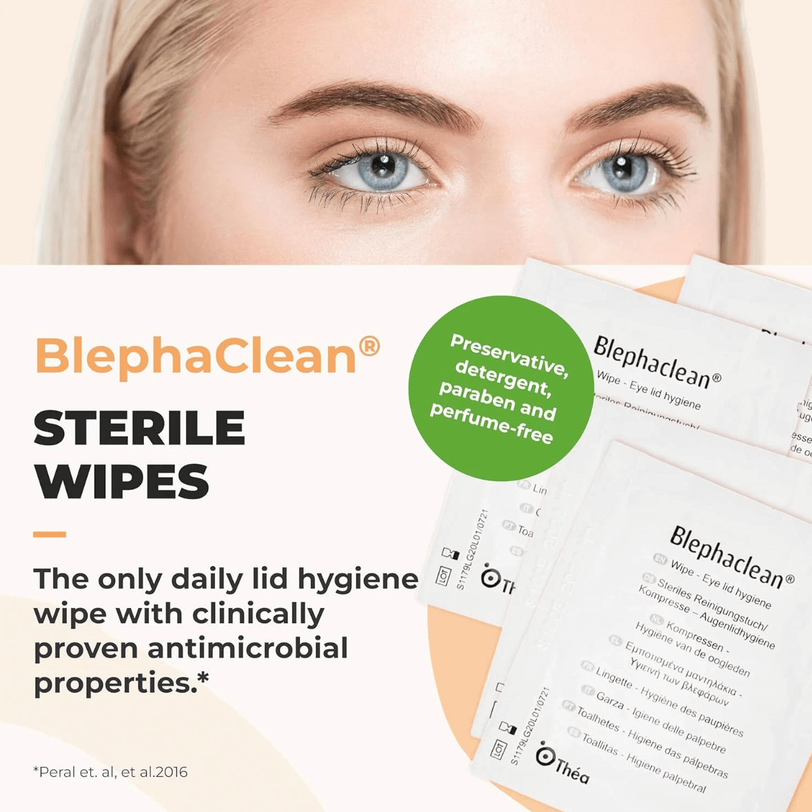 BlephaClean Lid Wipes 30 Pack – Preservative-Free